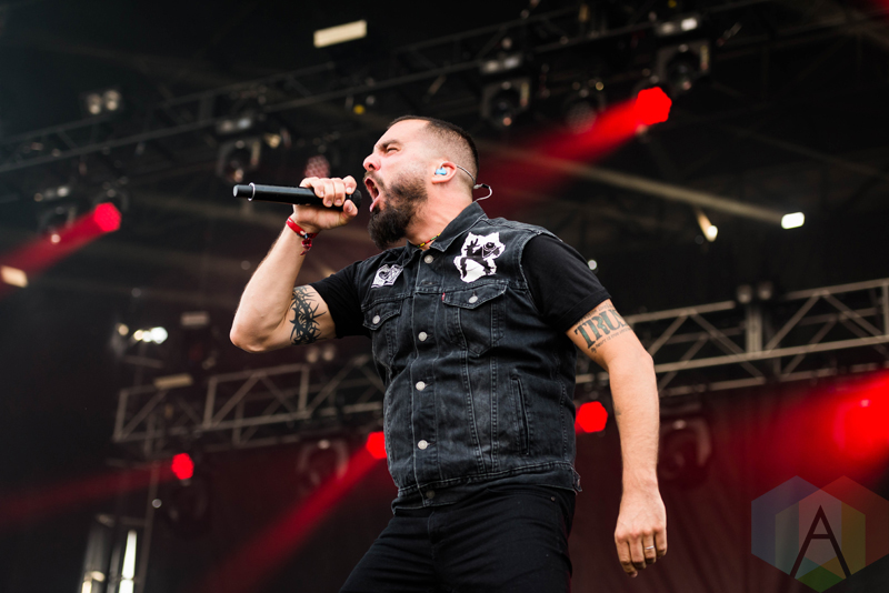 Killswitch Engage performing at Chicago Open Air on July 17, 2016 ...