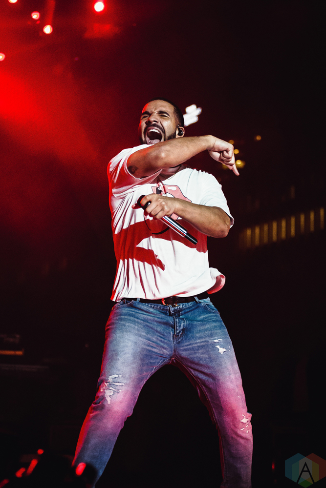 Drake performs with DVSN at Nathan Phillips Square in Toronto on July 2 ...