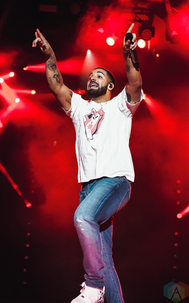 Drake performs with DVSN at Nathan Phillips Square in Toronto on July 2 ...