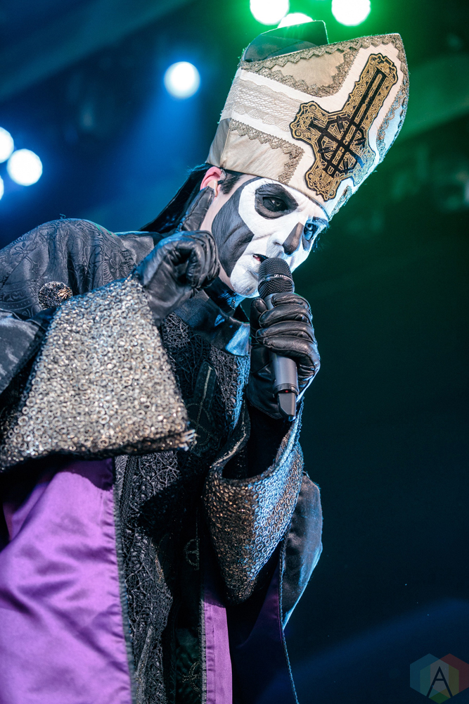 Ghost performs at Budweiser Stage in Toronto on July 15, 2017. (Photo ...