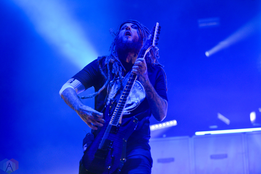Korn performs at Budweiser Stage in Toronto on July 25, 2017. (Photo ...