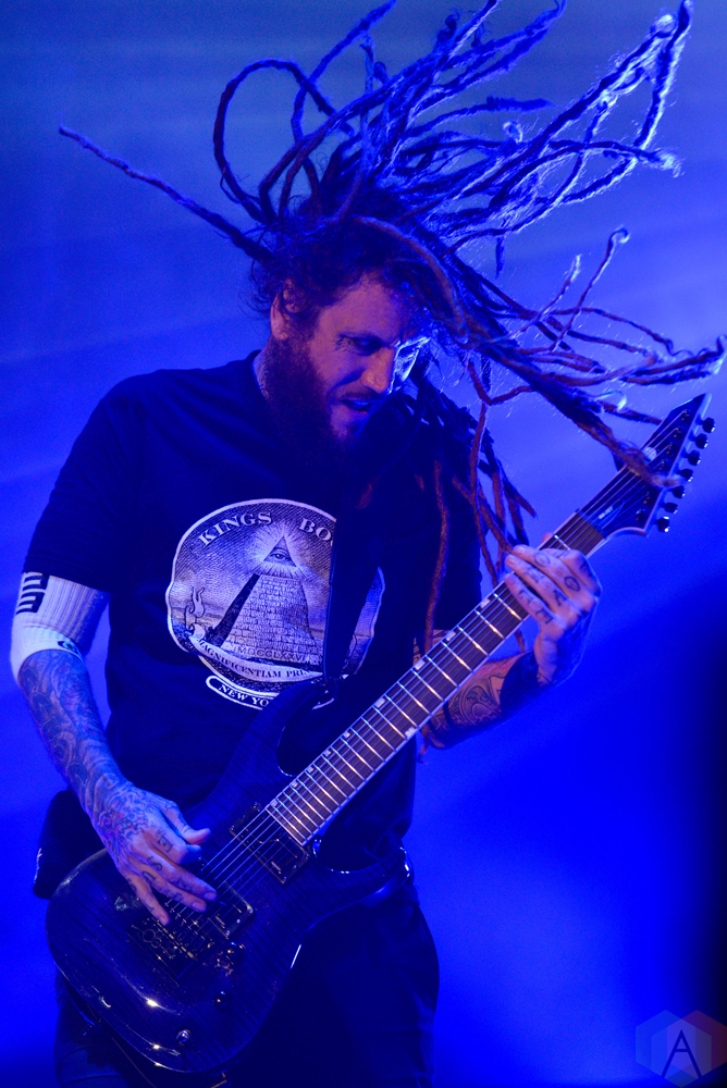 Korn performs at Budweiser Stage in Toronto on July 25, 2017. (Photo ...
