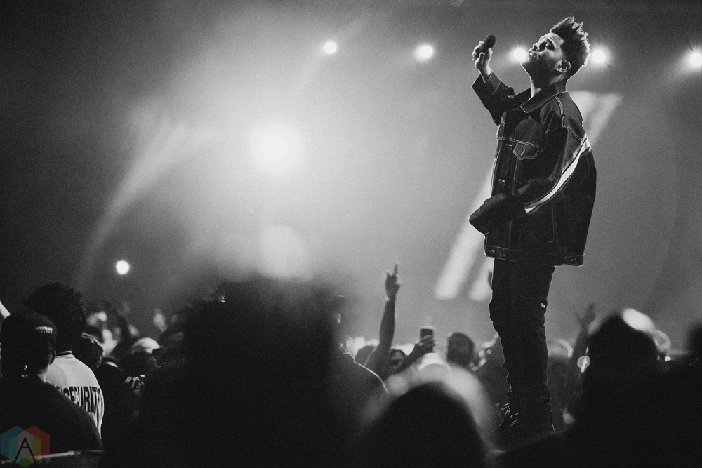 The Weeknd performs at Air Canada Centre in Toronto on September 9 ...