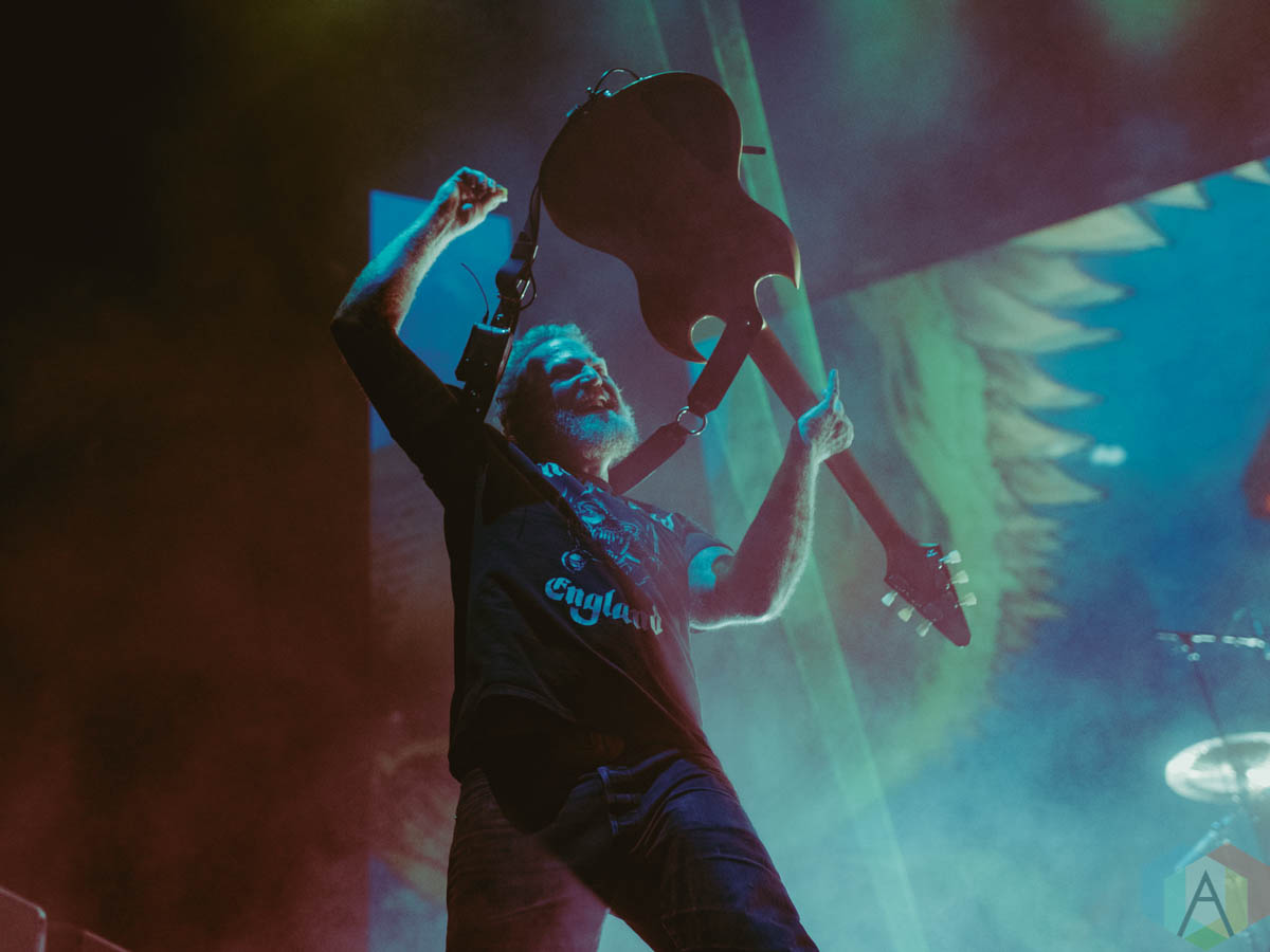 TORONTO, ON. – Aug. 16 – Mastodon performs at Budweiser Stage in ...
