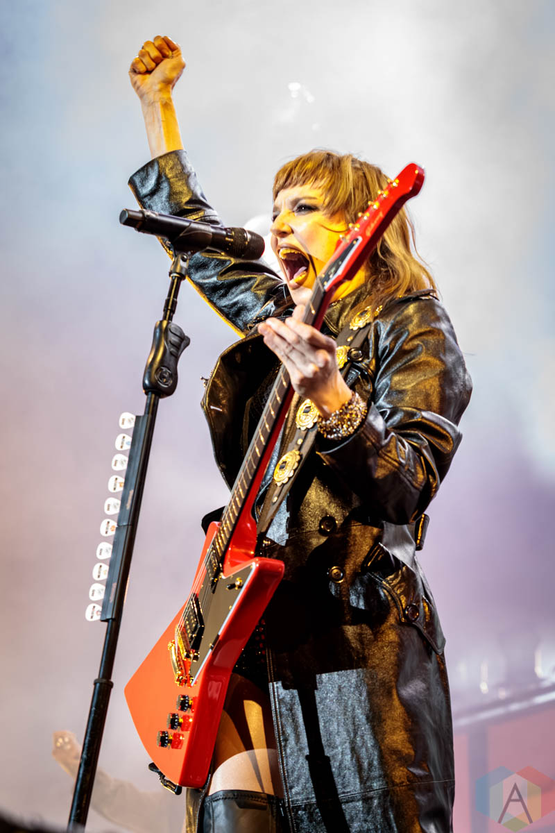 TORONTO, ON – Sept. 19: Halestorm performs at Budweiser Stage in ...