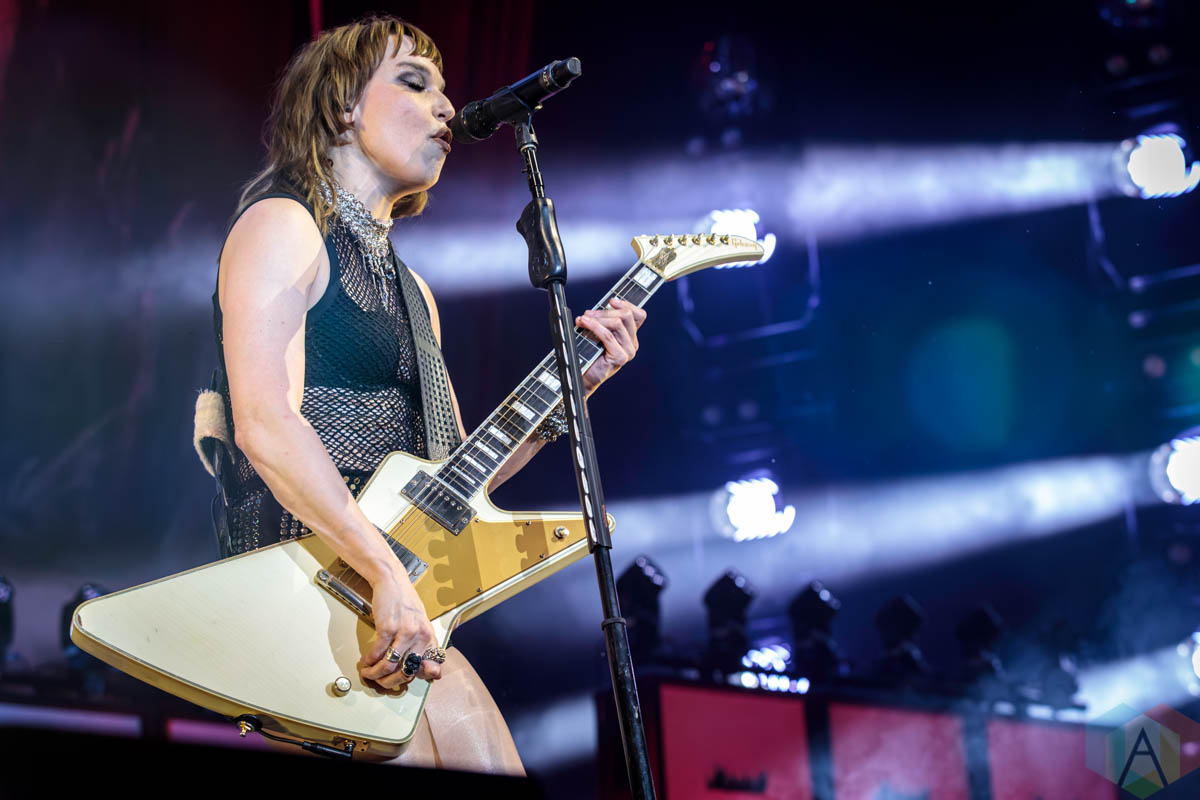 TORONTO, ON – Sept. 19: Halestorm performs at Budweiser Stage in ...